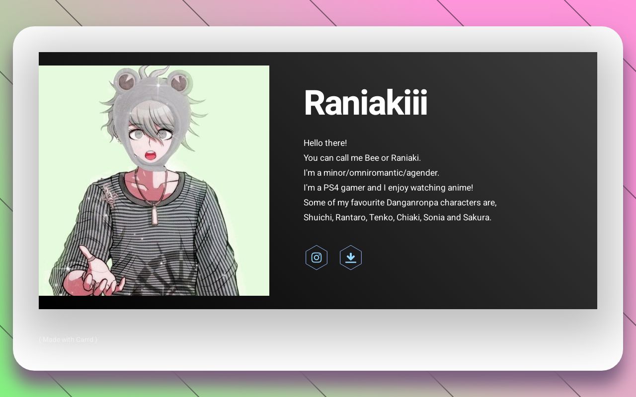 Raniakiii's Carrd